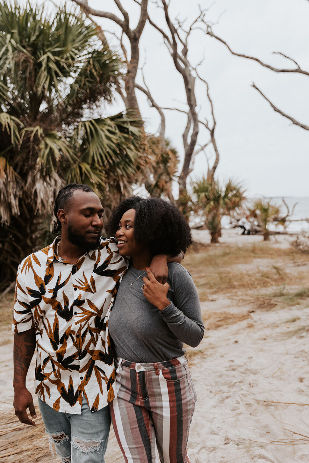 An Authentic Surprise Proposal At Driftwood Beach in Jekyll Island, GA ...