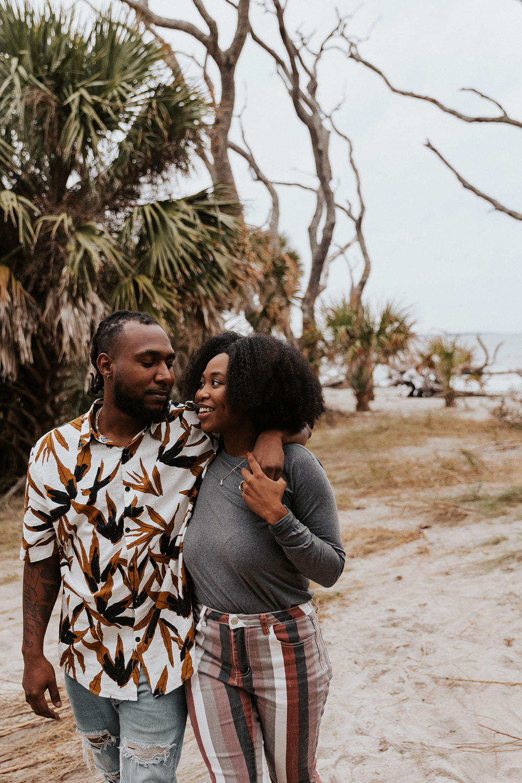 An Authentic Surprise Proposal At Driftwood Beach in Jekyll Island, GA ...