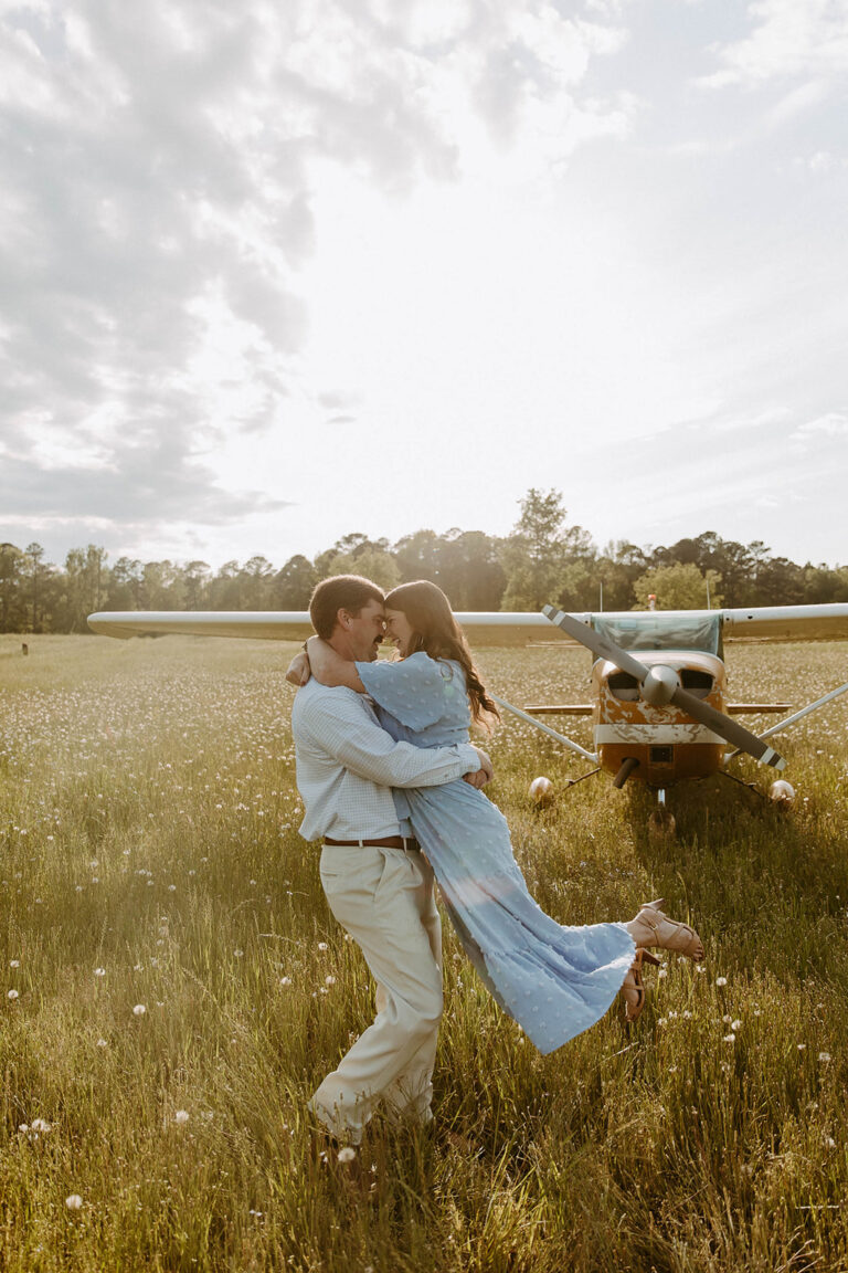 A Georgia Couple Session in the Field with Olivia + Blythe - Barefoot Royalty Photography